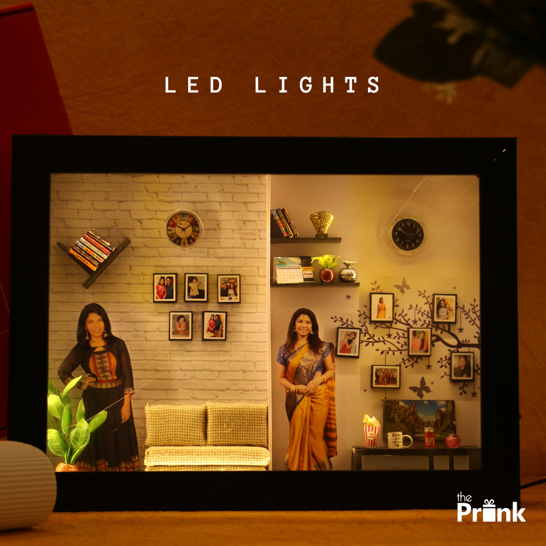 Wedding Miniature Box with Lights | Shadow Box | 3d Box With Lights ...