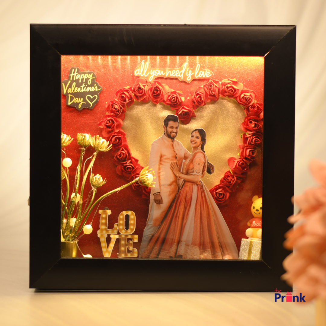 Heart Miniature Box with Lights | Shadow Box | 3d Box With Lights ...