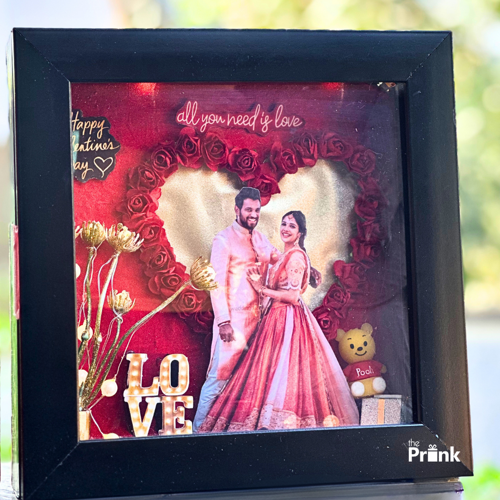 Heart Miniature Box with Lights | Shadow Box | 3d Box With Lights ...