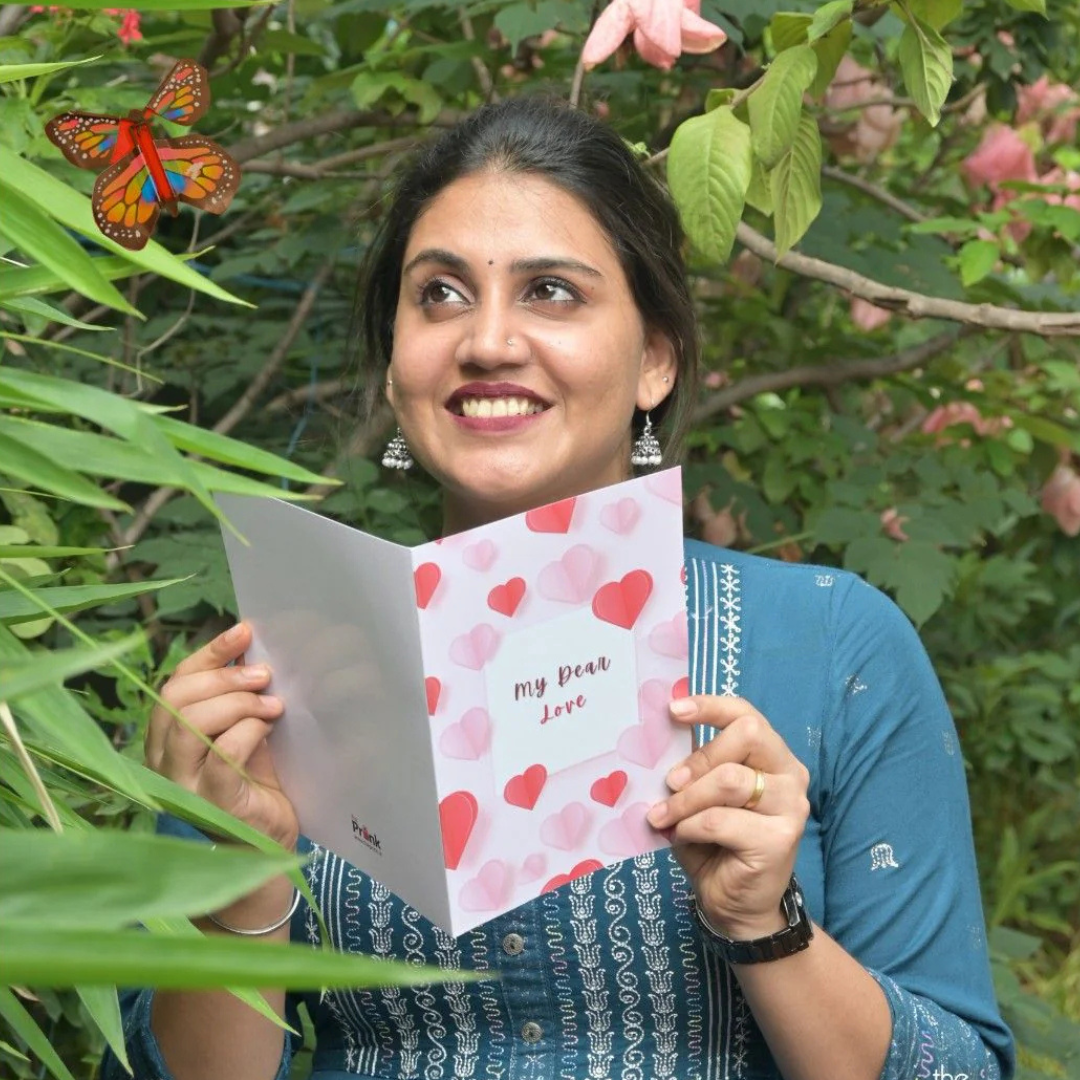 My Dear Love Butterfly Card | Price Starts at Rs 299 | Couple Gifts ...