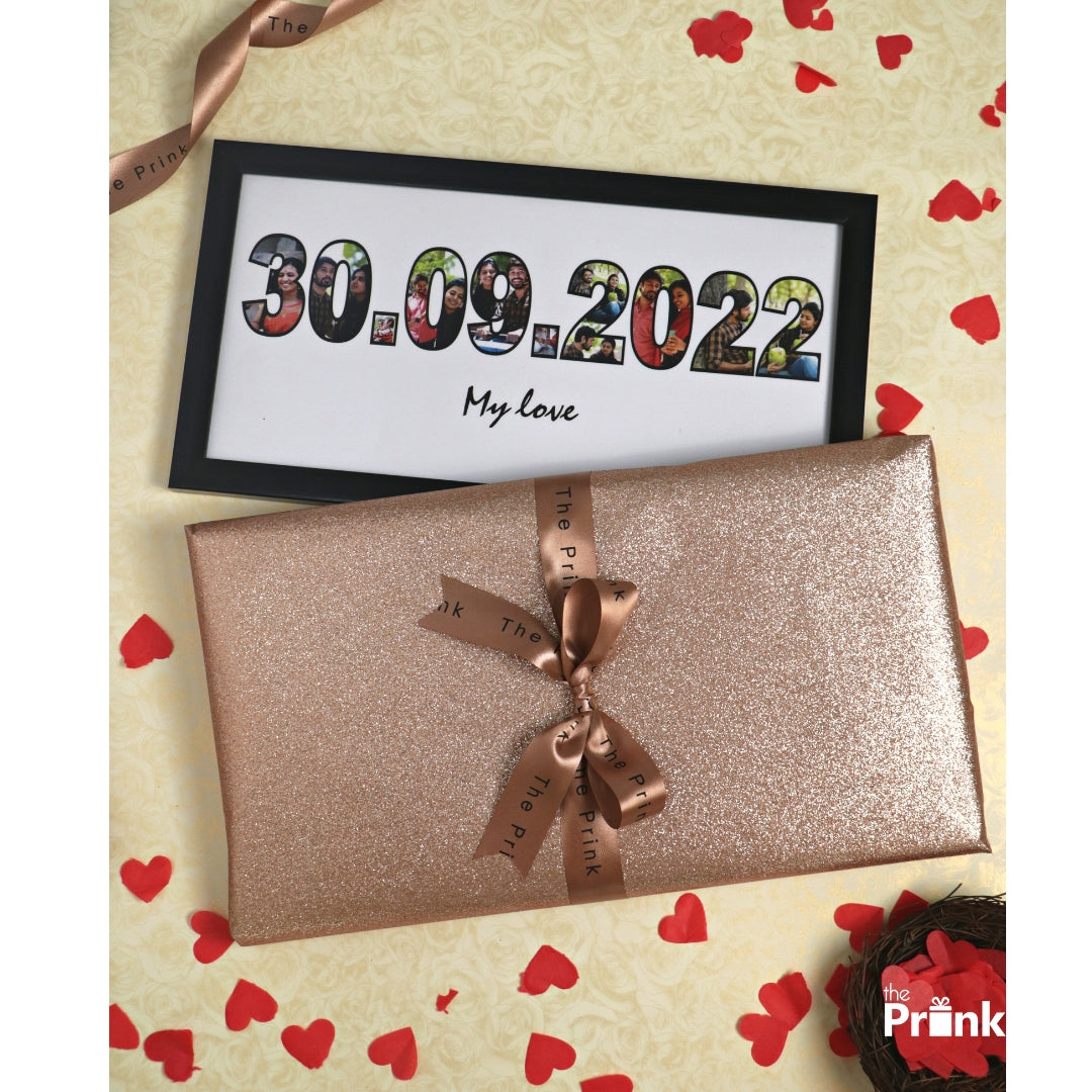Prink Date Frame | Personalised Photo Frame | Personalised Birthday ...